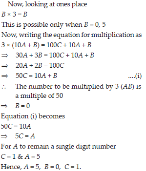 NCERT Solutions : Playing With Numbers (Mathematics) Class 8